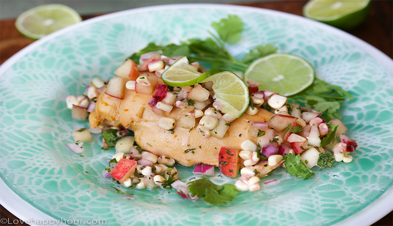 Citrus-Marinated Chicken Breasts with Summer Corn Salsa (recipe).